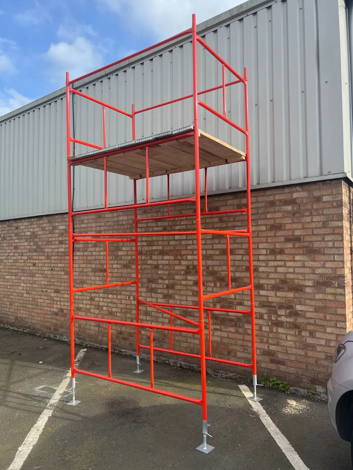 SCAFFOLD TOWERS 6′ X 4′ DIY 22’6ft WORKING HEIGHT, PPC SAFETY ORANGE ...